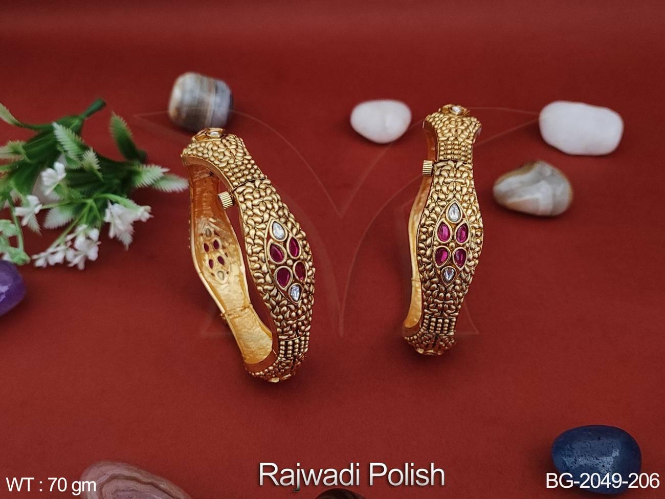 Antique Jewelry Rajwadi Polish Fancy Party Wear Beautiful Design ...