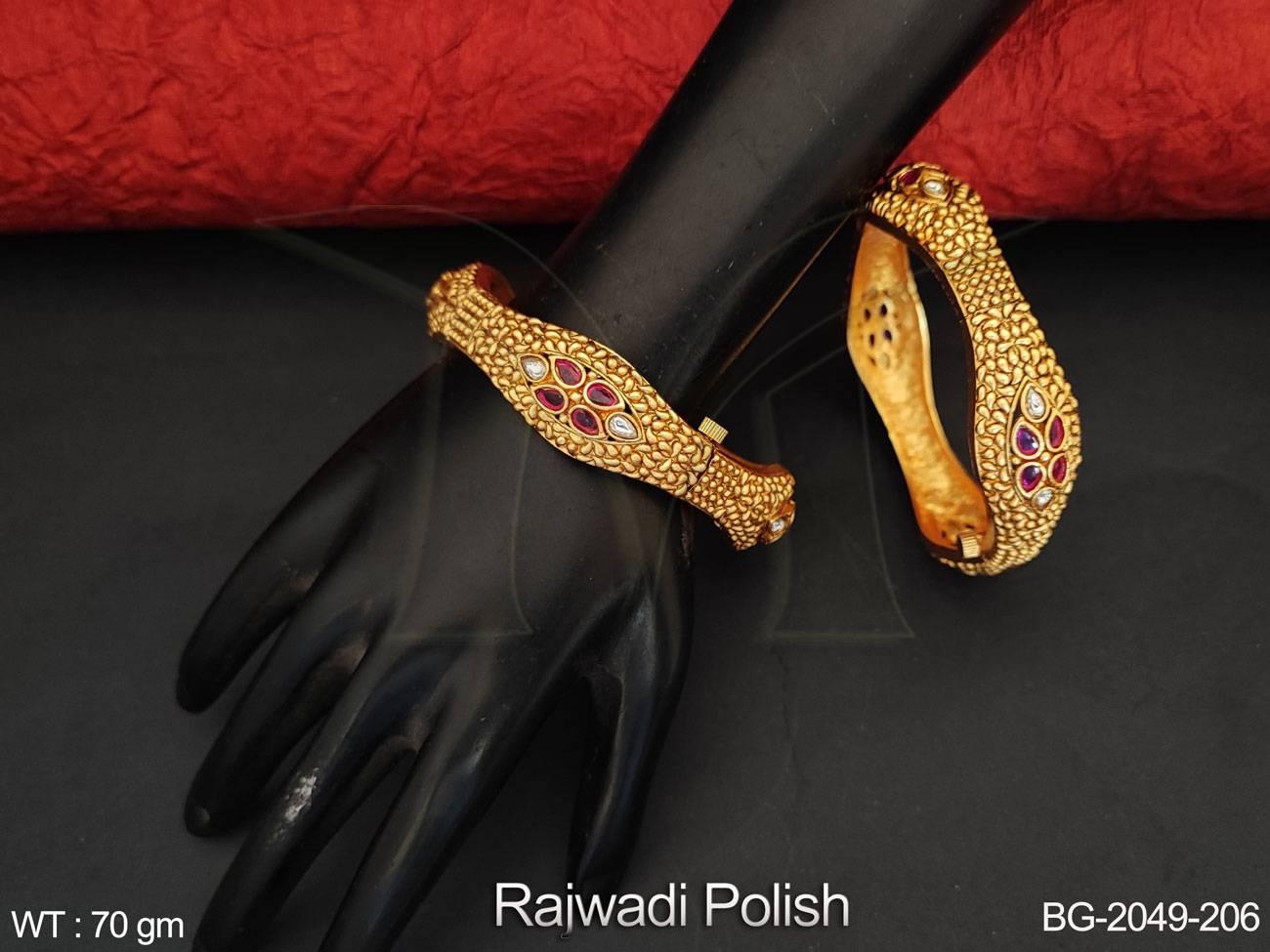 Antique Jewelry Rajwadi Polish Fancy Party Wear Beautiful Design ...