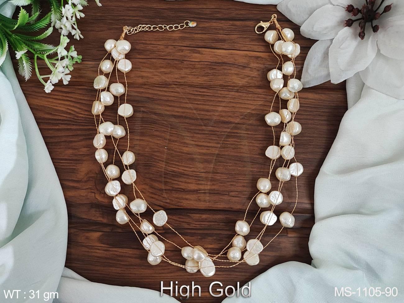 High Gold Polish Antique Jewelry Fancy Design Beautiful Antique Mala ...