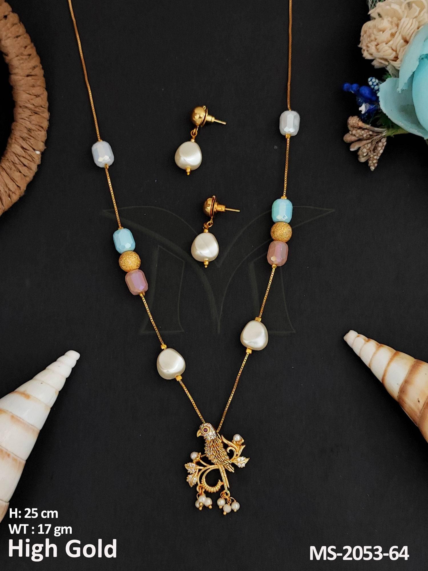 Antique Jewellery High Gold Polish Fancy Designr Mala Set , Whats ...