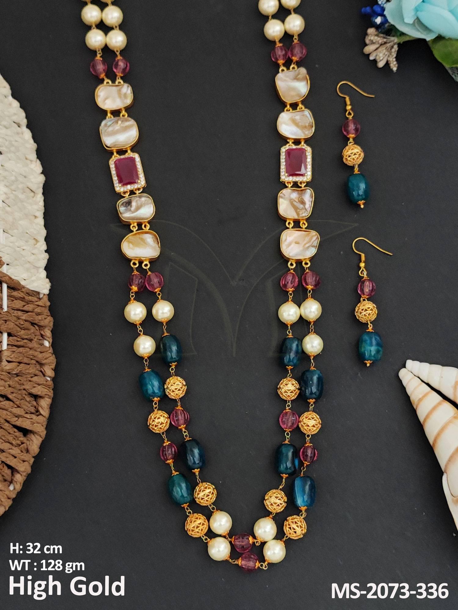 Antique Jewellery High Gold Polish Fancy Desiger Mala set , Whats ...
