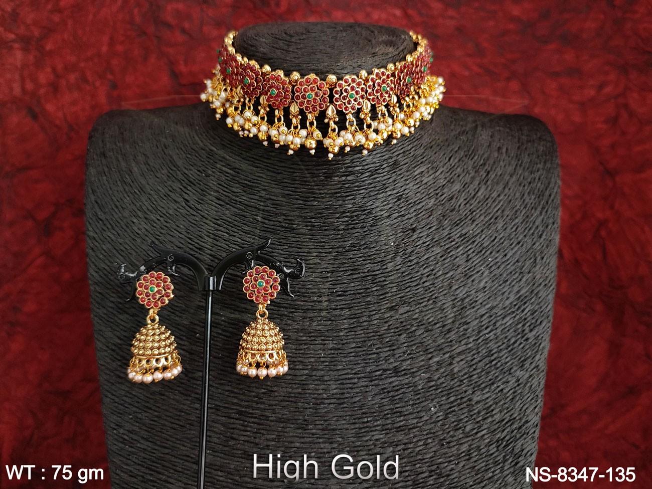 Beautiful Party wear Antique Choker heavy Choker Necklace Set ...