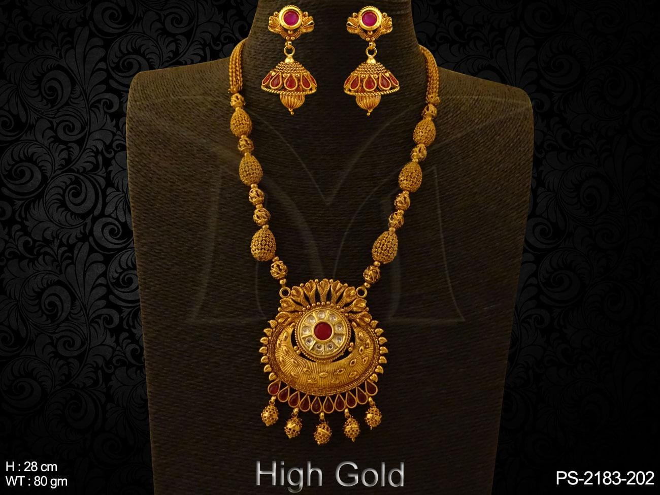 Chand Shape Designer Pendant - Antique Jewellery - Designer Pendant ...