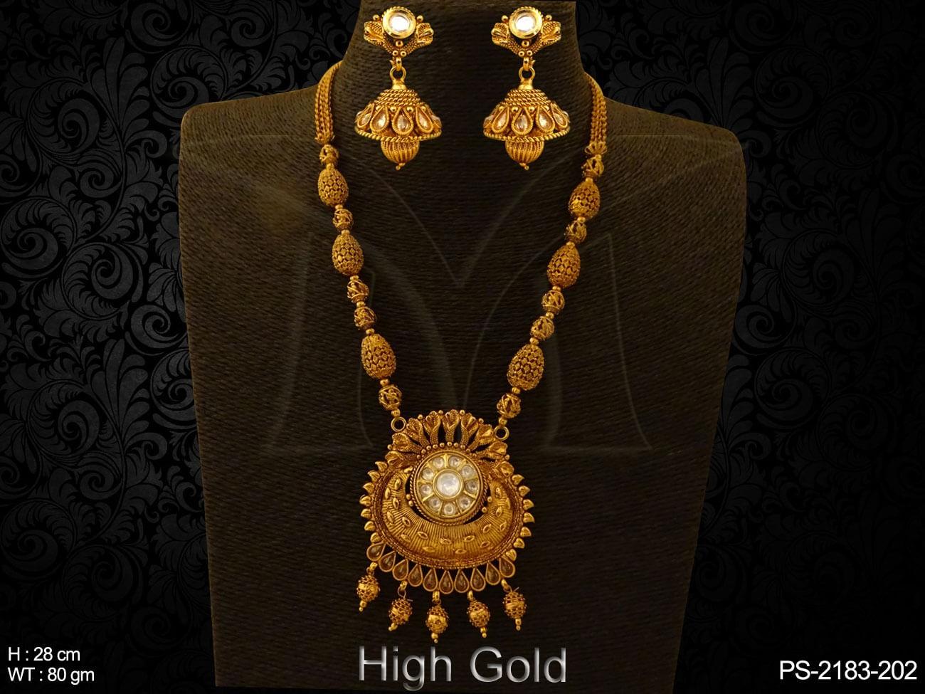 Chand Shape Designer Pendant - Antique Jewellery - Designer Pendant ...