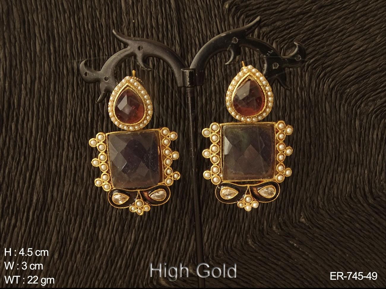 Delicate Moti Antique Earrings