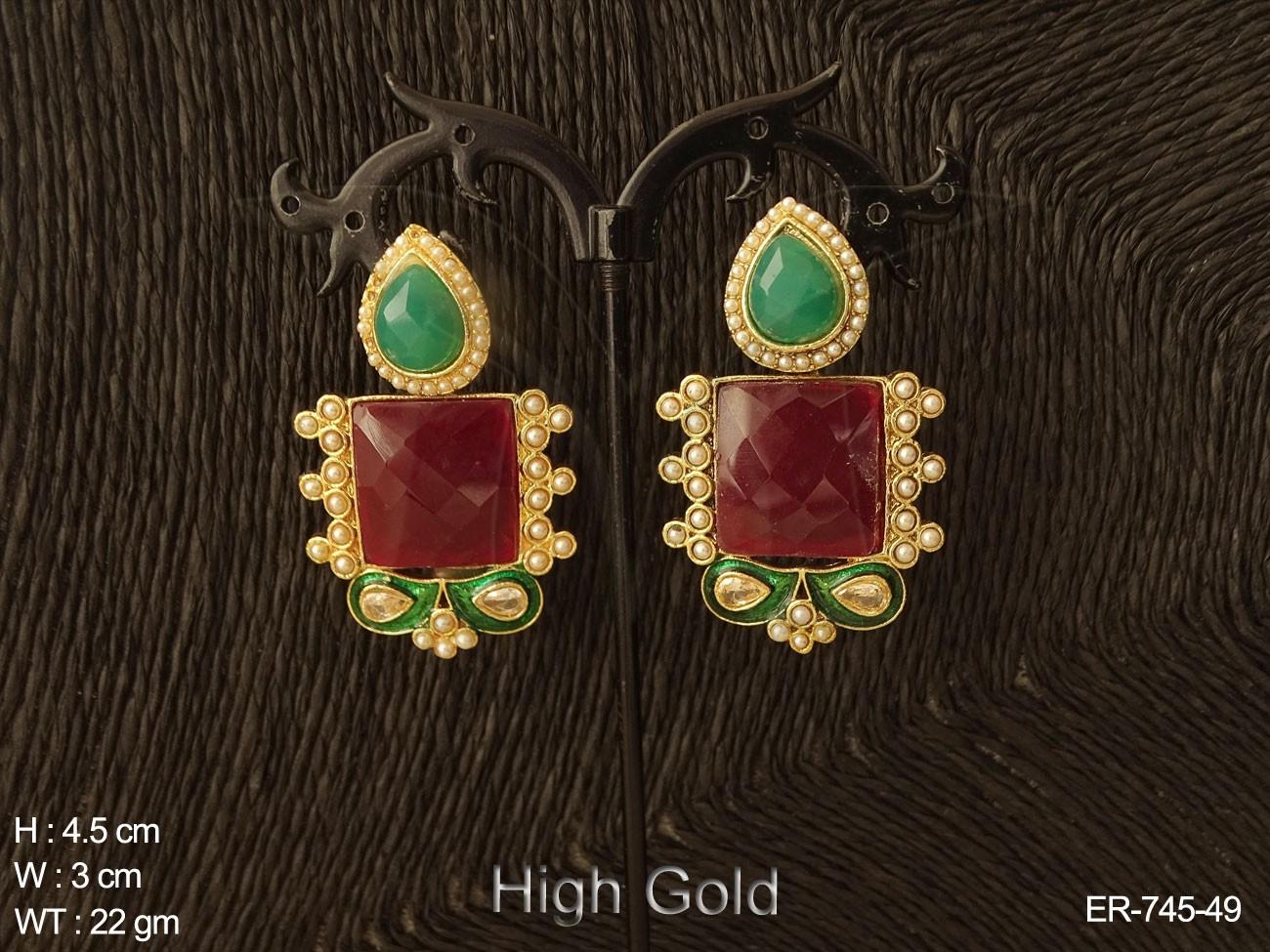 Delicate Moti Antique Earrings