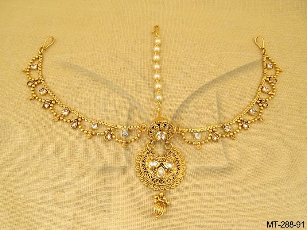 Antique Maang Tikka | Maang Tikka | Borla | Tikka | Bridal Maang Tikka ...