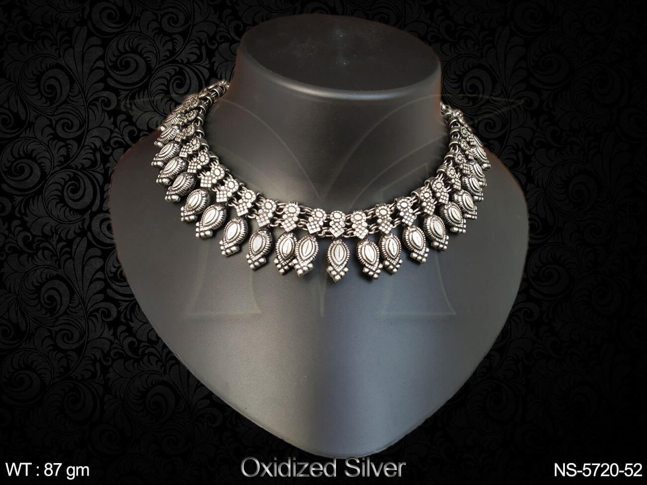 Multi Paan shape Designer Necklace Set - NECKLACE SETS - Copper and ...