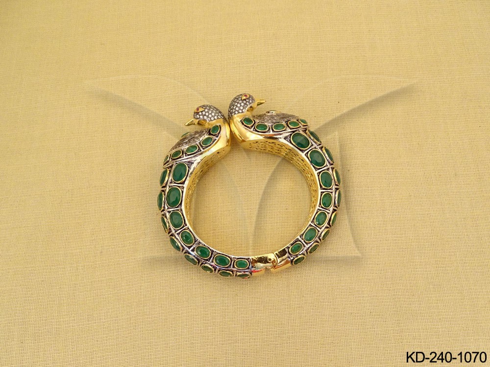 Bird Face Ends fusion Kada - KADA - Fusion Jewellery - MANEK RATNA