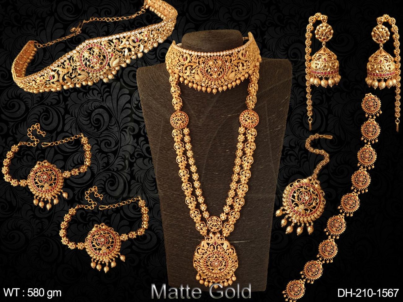 Artificial design rani full stone south style kemp dulhan set - Kemp ...