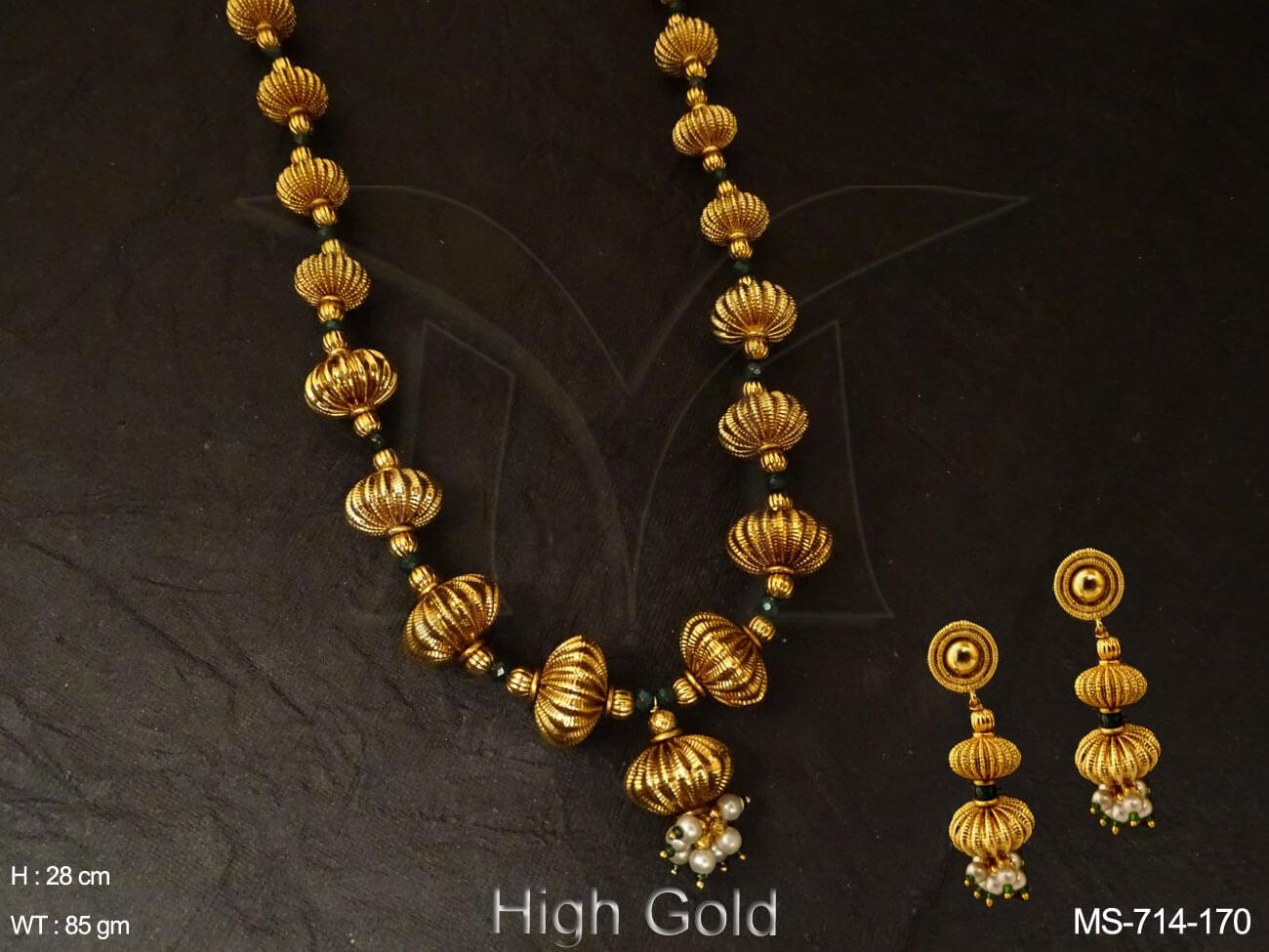 Multi Textured Ball Style Traditional Mala - Designer Jewellery ...