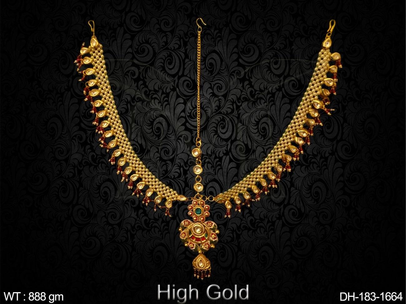 Designer Chokor Bridal Dulhan Set - Kundan Jewellery - Kundan Dulhan ...