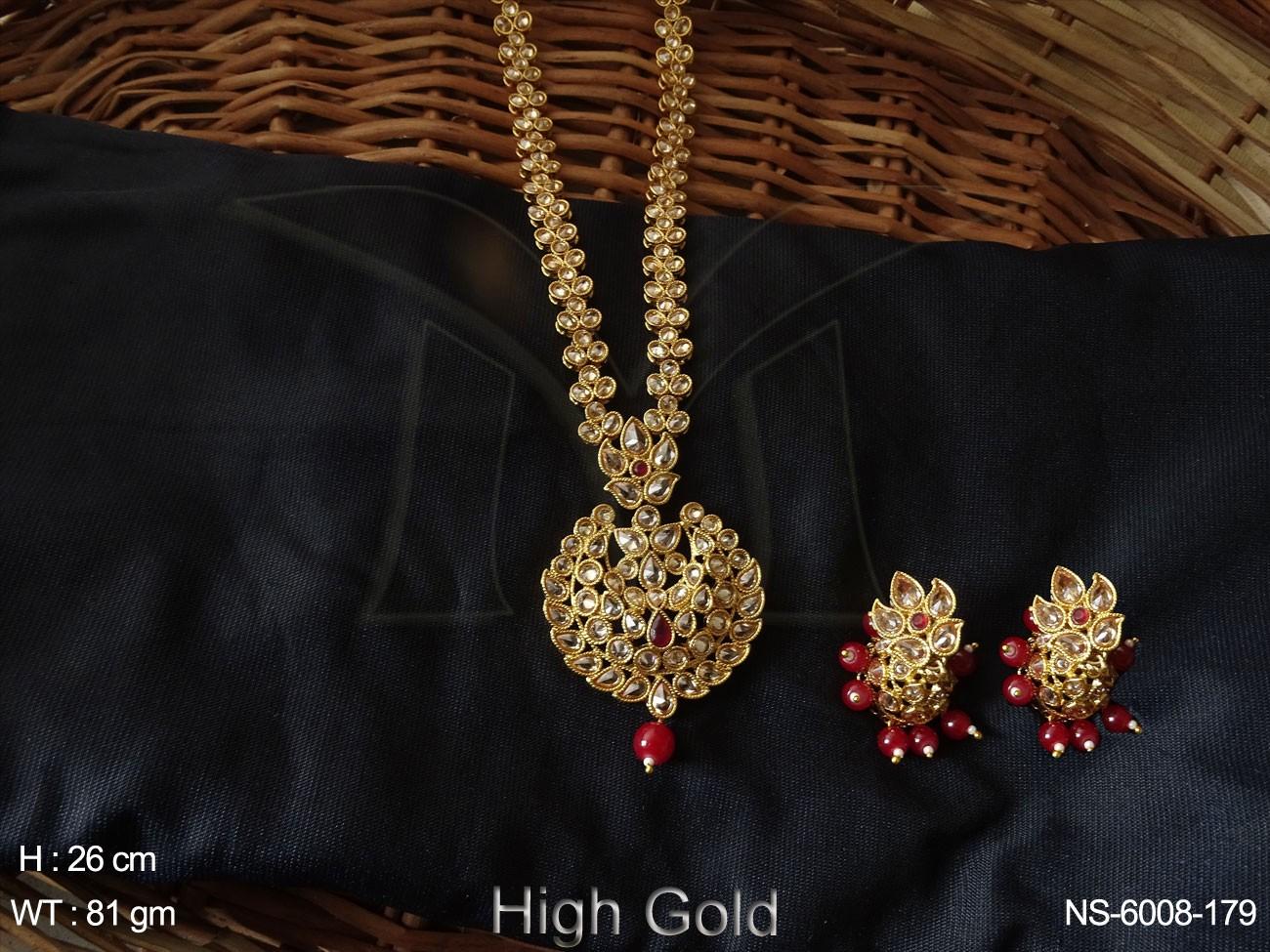 Long ruby beads lct stone antique necklace - NECKLACE SETS - NECKLACE ...
