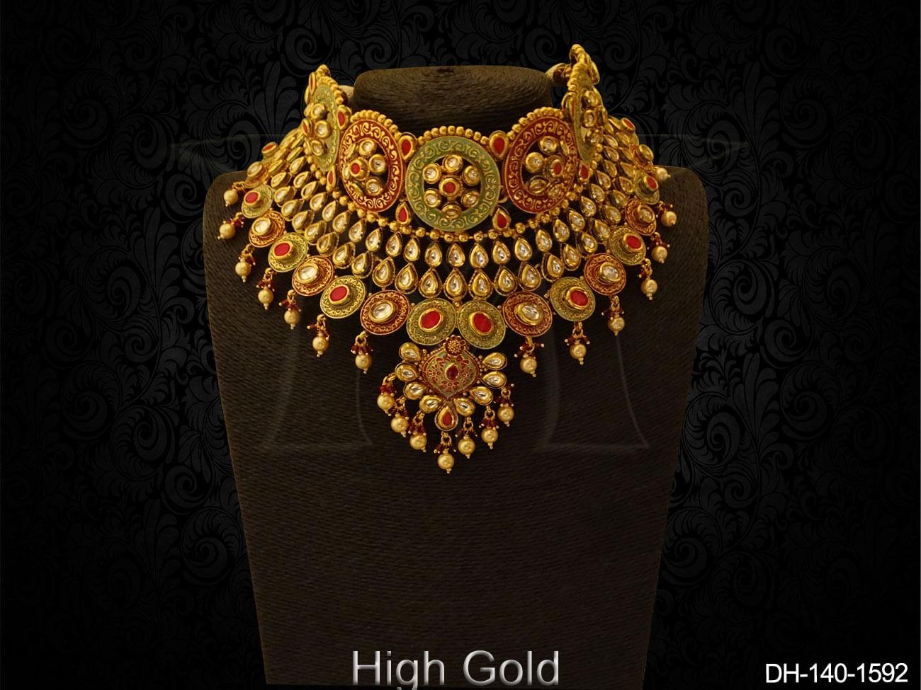 Multi Circle Style Design Bridal Dulhan Set - Antique Jewellery ...