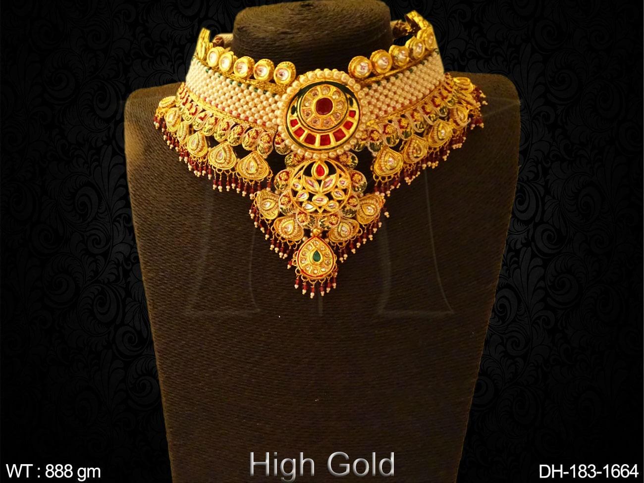 Designer Chokor Bridal Dulhan Set - Kundan Jewellery - Kundan Dulhan ...