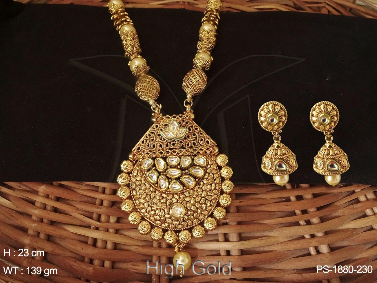 Chand Shape Base Designer Imitation Pendant - Antique Jewellery ...