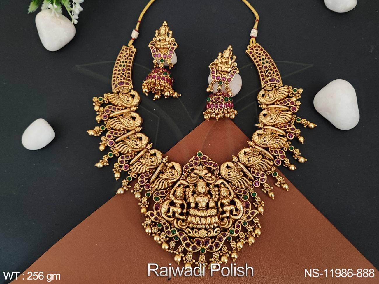 Designer Fancy Style Party wear Beautiful Temple Jewellery Laxmi ...
