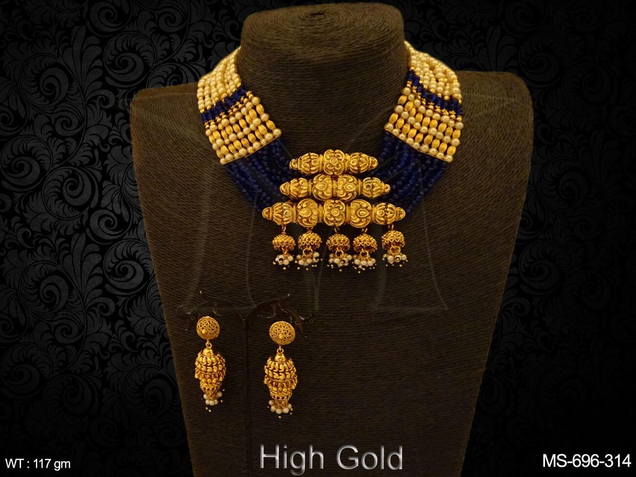 Designer Multi Layer Mala - Designer Jewellery - Beaded Malas - MANEK RATNA