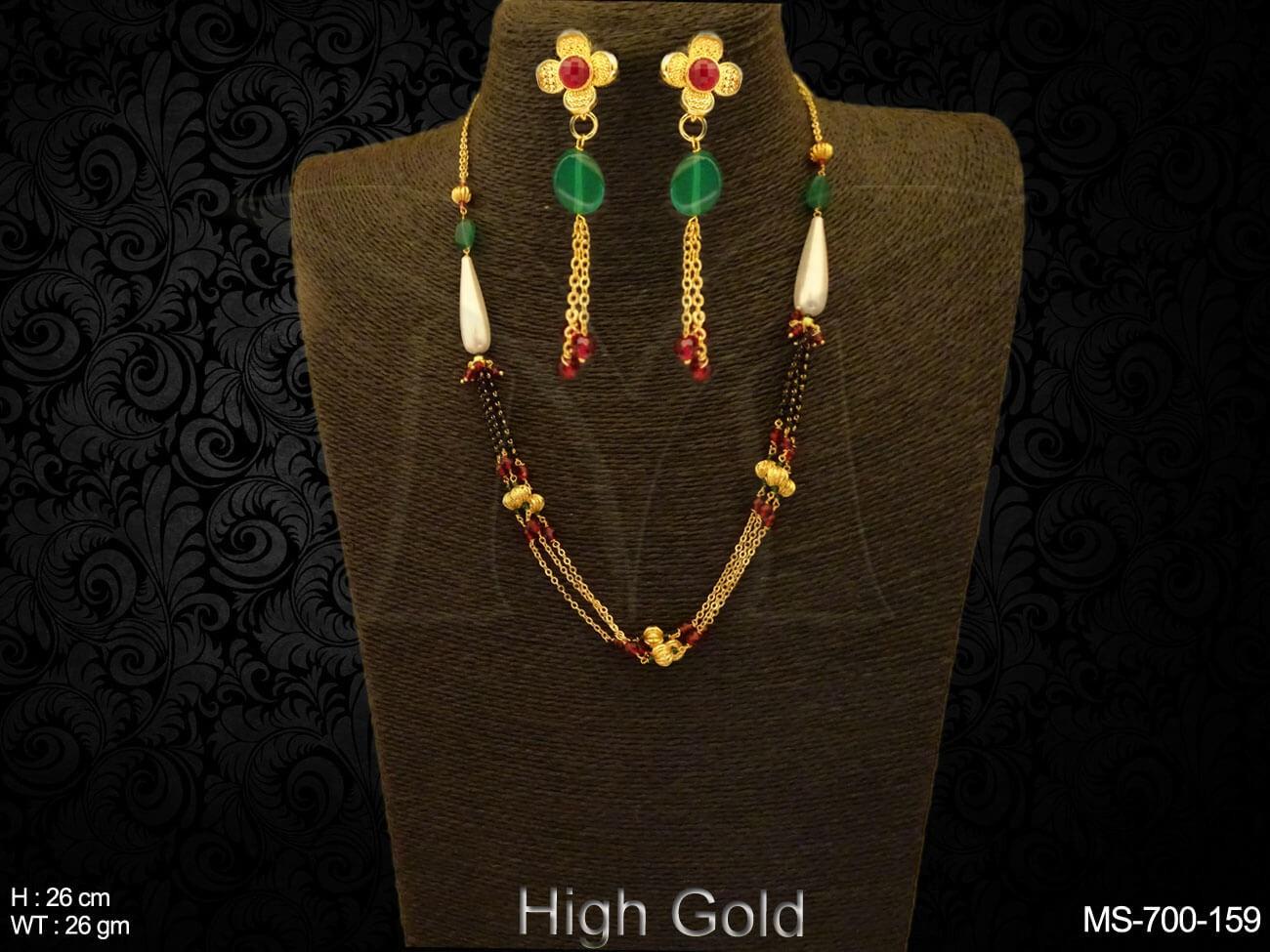 Long Delicate Beaded Mala Set - Designer Jewellery - Beaded Malas ...
