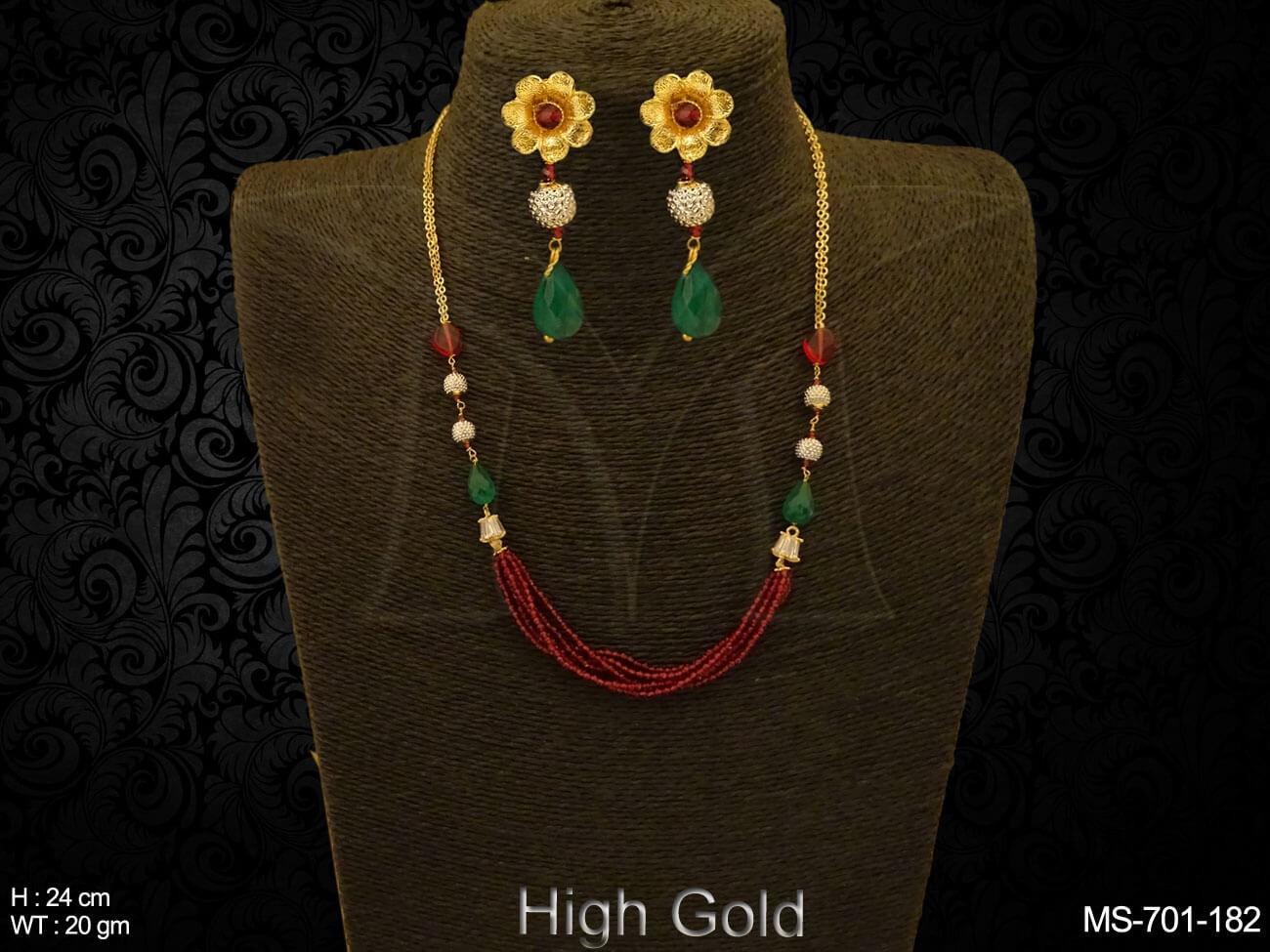 Segment Beaded Delicate Mala Set - Designer Jewellery - Beaded Malas ...