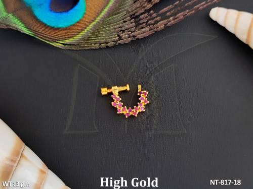 Nath: Captivating Nose Pin for an Aura of Elegance and Cultural Heritage
