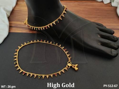 Antique Payal | Payal Online | Jewelry | Anklet | Bridal Payal | Manek ...