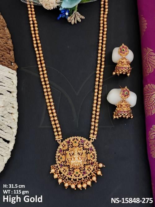 Temple Jewellery Authentic Collection Designs Online at Manek Ratna